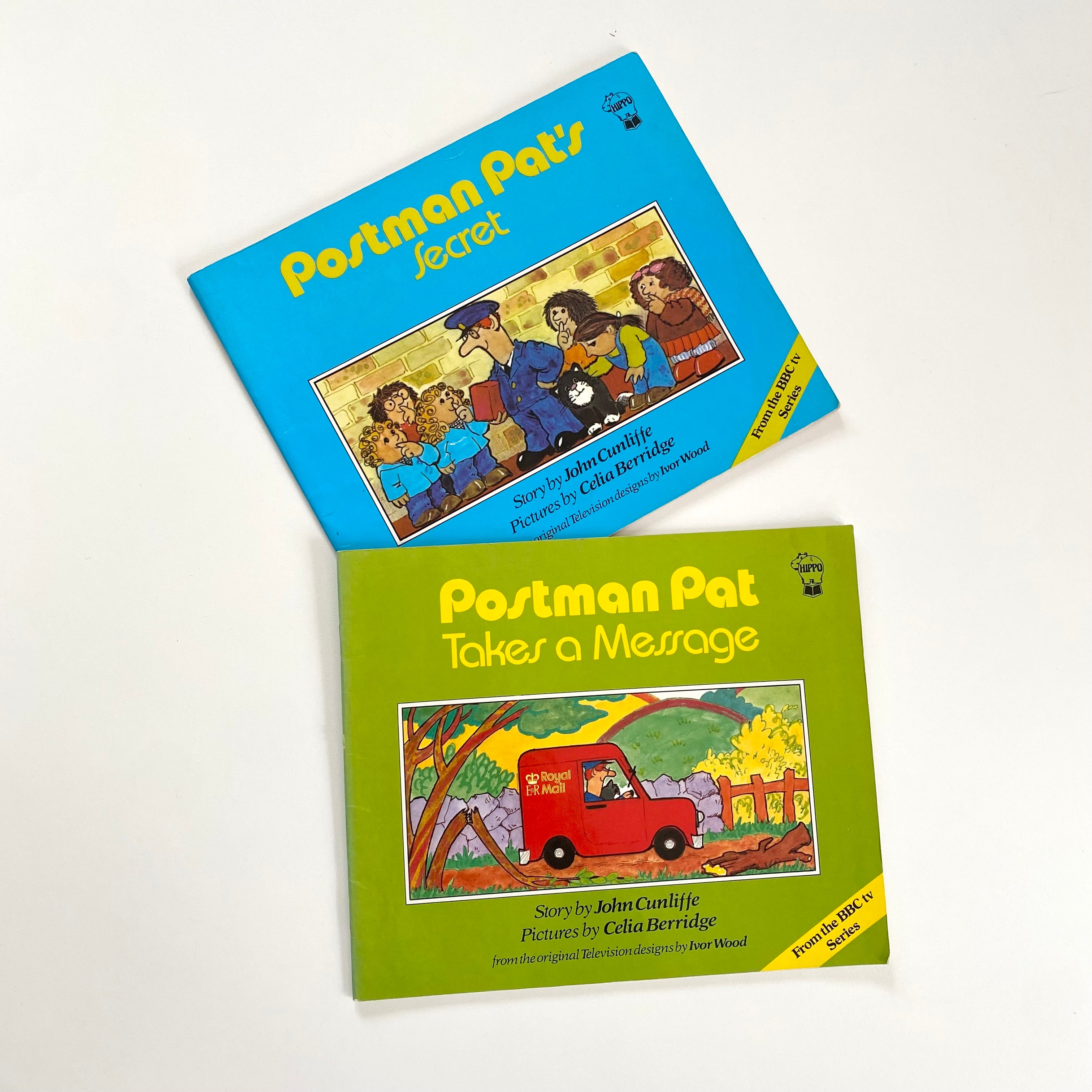 Set of two 1982 + 1983 vintage postman Pat books. – LOVED AGAIN CLUB
